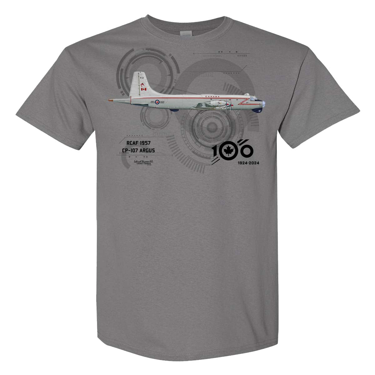 RCAF 100 Legacy CP-107 Argus Adult T-shirt – Labusch Skywear Inc.
