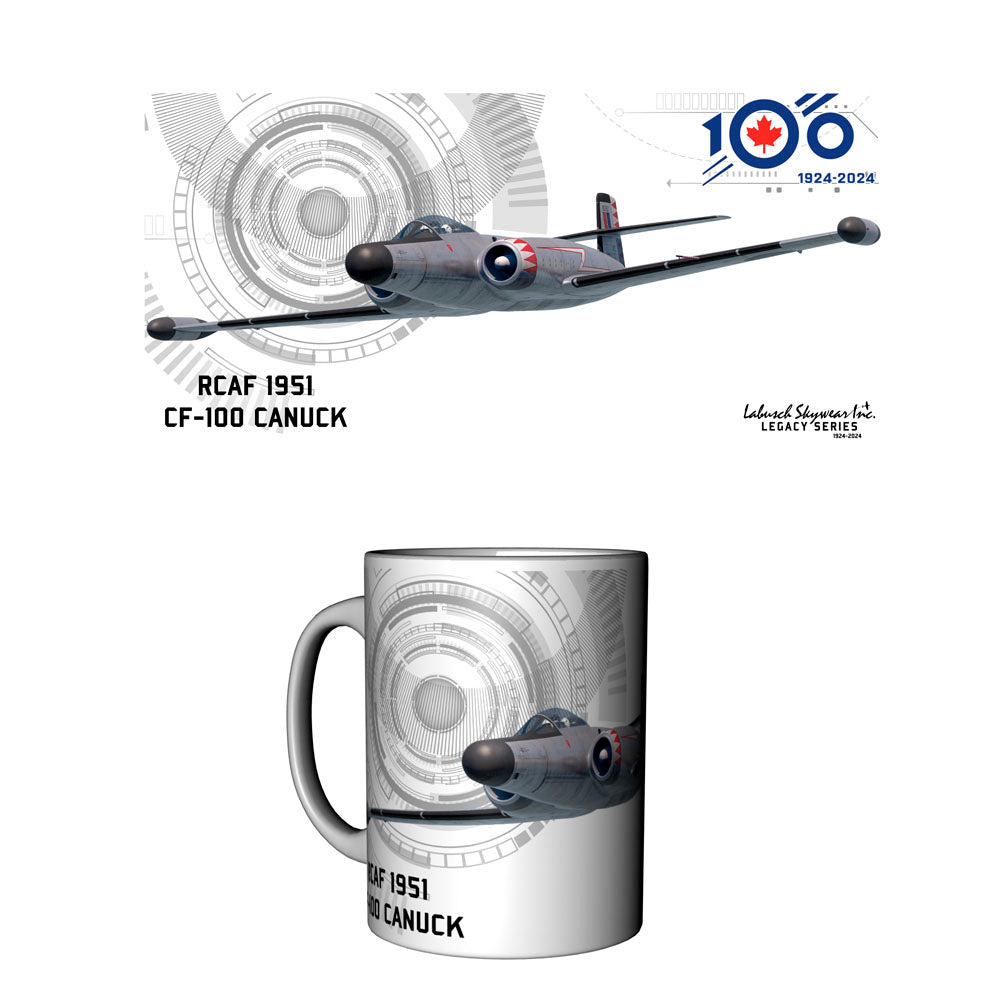 RCAF 100 Legacy CF-100 Canuck Ceramic Mug – Labusch Skywear Inc.