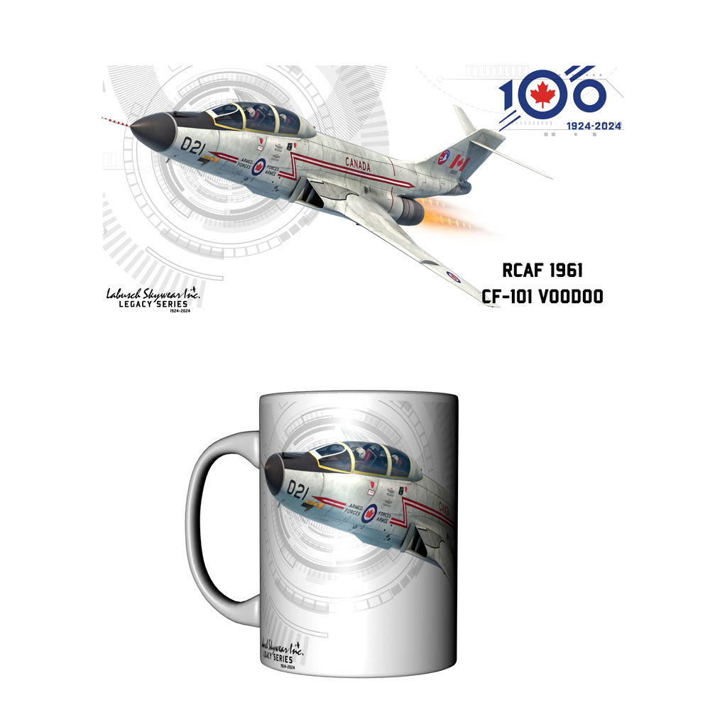 RCAF 100 Legacy CF-101 Voodoo Ceramic Mug – Labusch Skywear Inc.