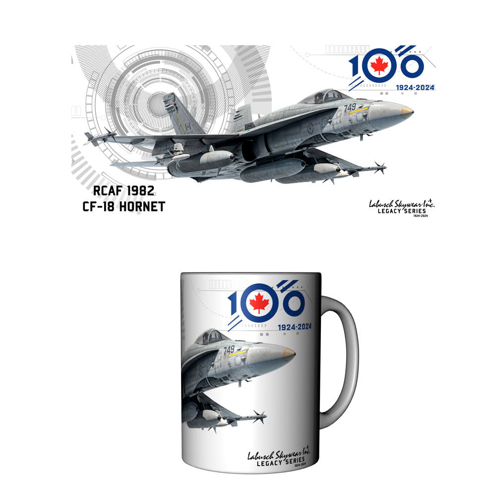 RCAF 100 Legacy CF-18 Hornet Ceramic Mug – Labusch Skywear Inc.