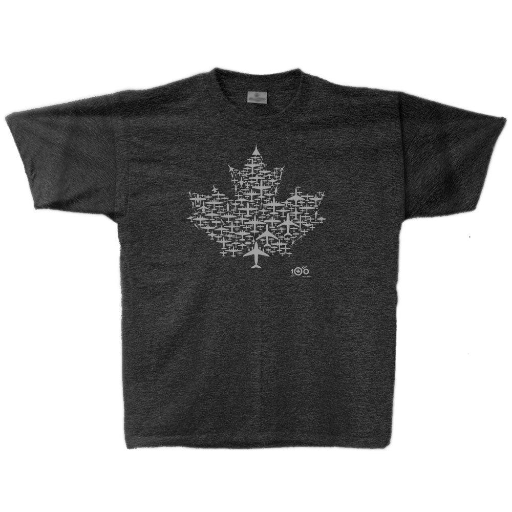 RCAF 100 Maple Leaf Collection Adult T-shirt – Labusch Skywear Inc.