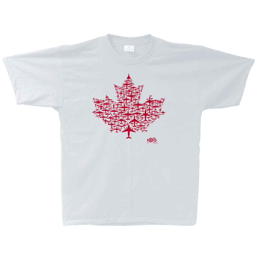RCAF 100 Maple Leaf Collection Youth T-shirt – Labusch Skywear Inc.