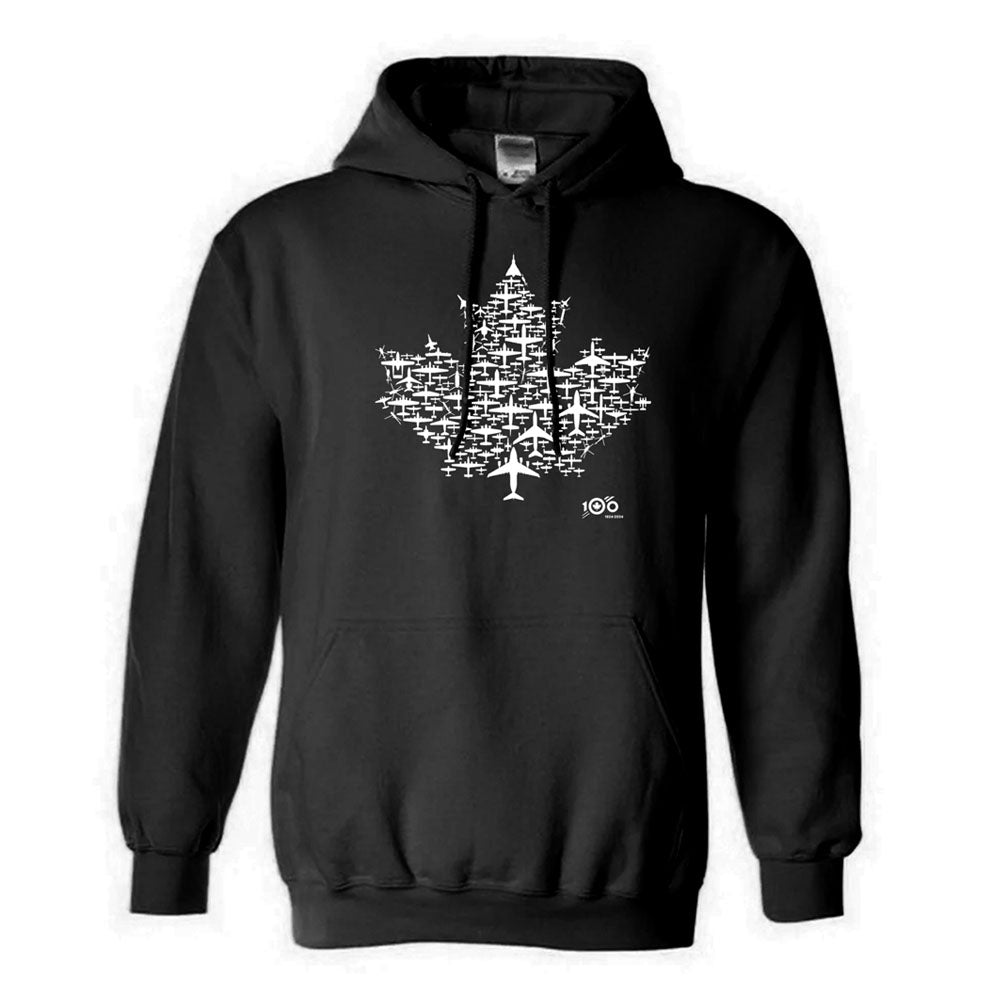 RCAF 100 Maple Leaf Collection Adult Unisex Hoodie – Labusch Skywear Inc.