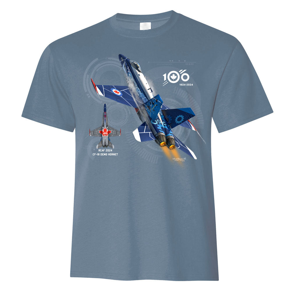RCAF 100 Legacy CF-18 Demo Hornet Adult T-shirt – Labusch Skywear Inc.