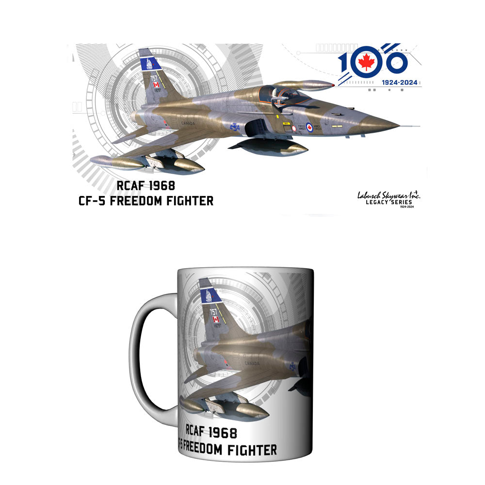 RCAF 100 Legacy CF-5 Freedom Fighter Ceramic Mug – Labusch Skywear Inc.
