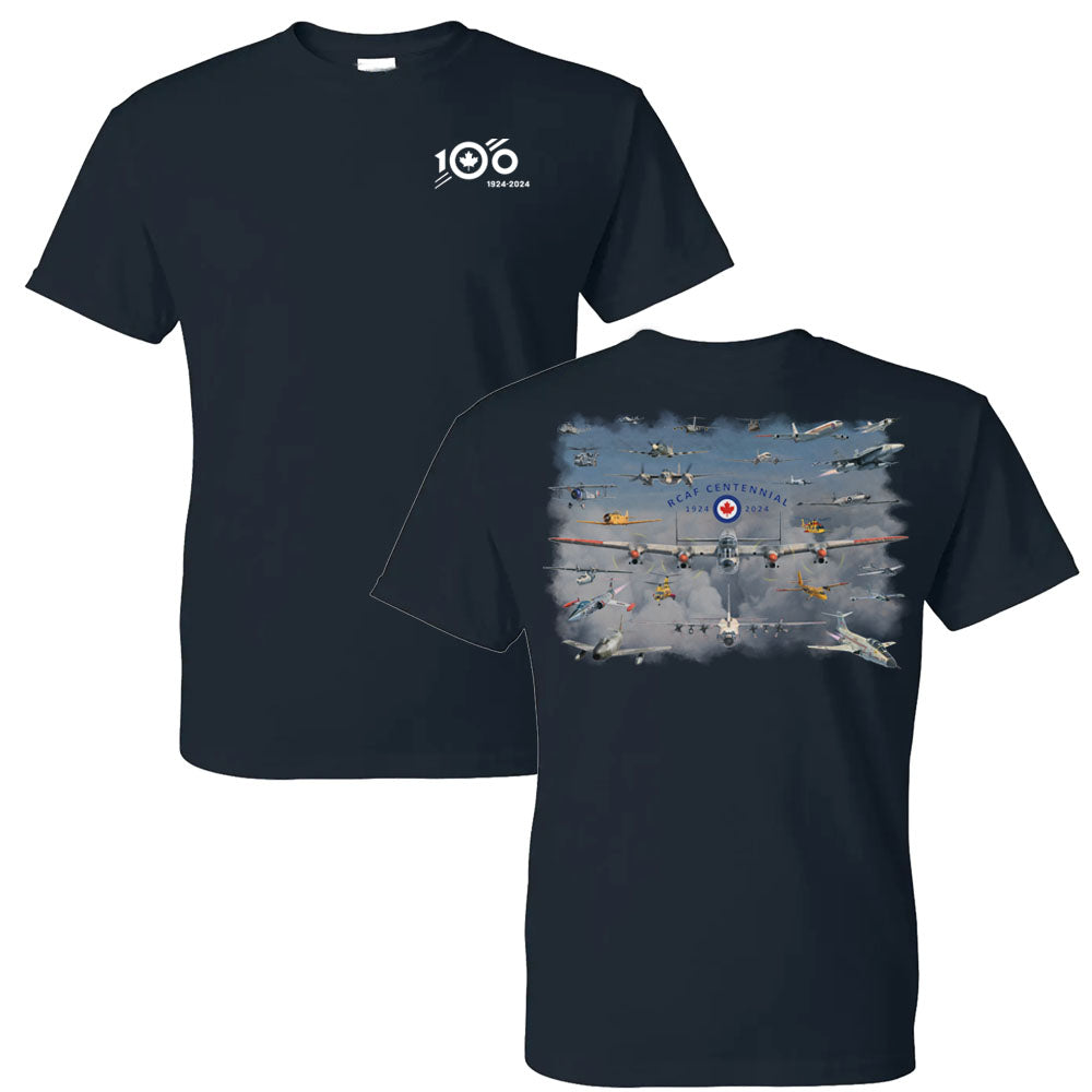RCAF 100 Legacy Collage Adult T-shirt – Labusch Skywear Inc.