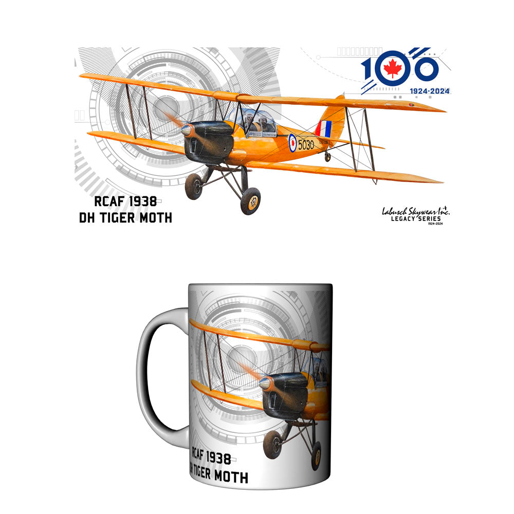RCAF 100 Legacy Tiger Moth Ceramic Mug – Labusch Skywear Inc.