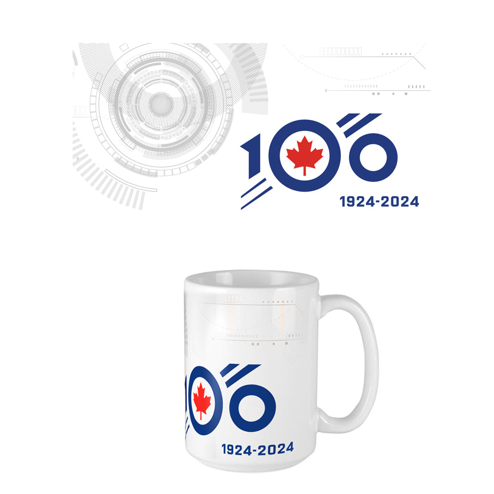 RCAF 100 Insignia Collection Ceramic Mug (White) – Labusch Skywear Inc.