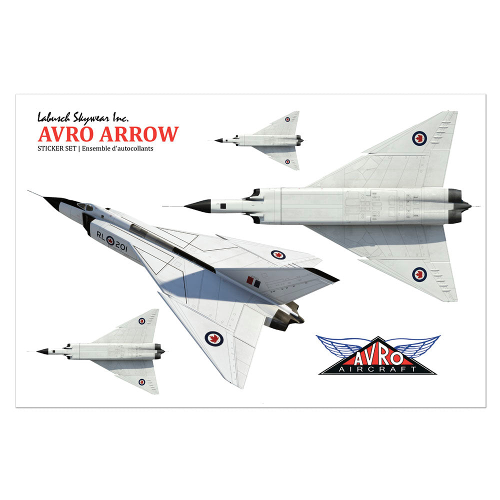 Avro Arrow Sticker Sheet – Labusch Skywear Inc.
