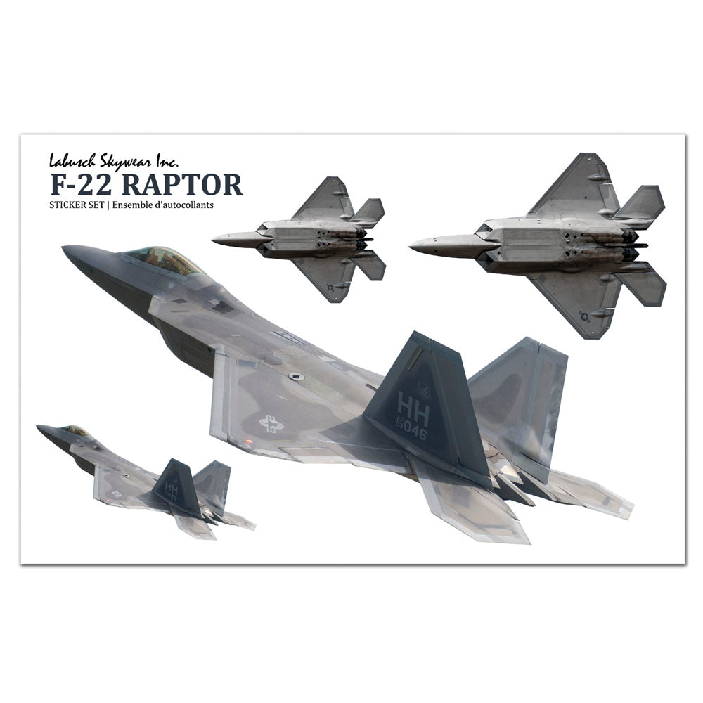 F-22 Raptor Sticker Sheet – Labusch Skywear Inc.