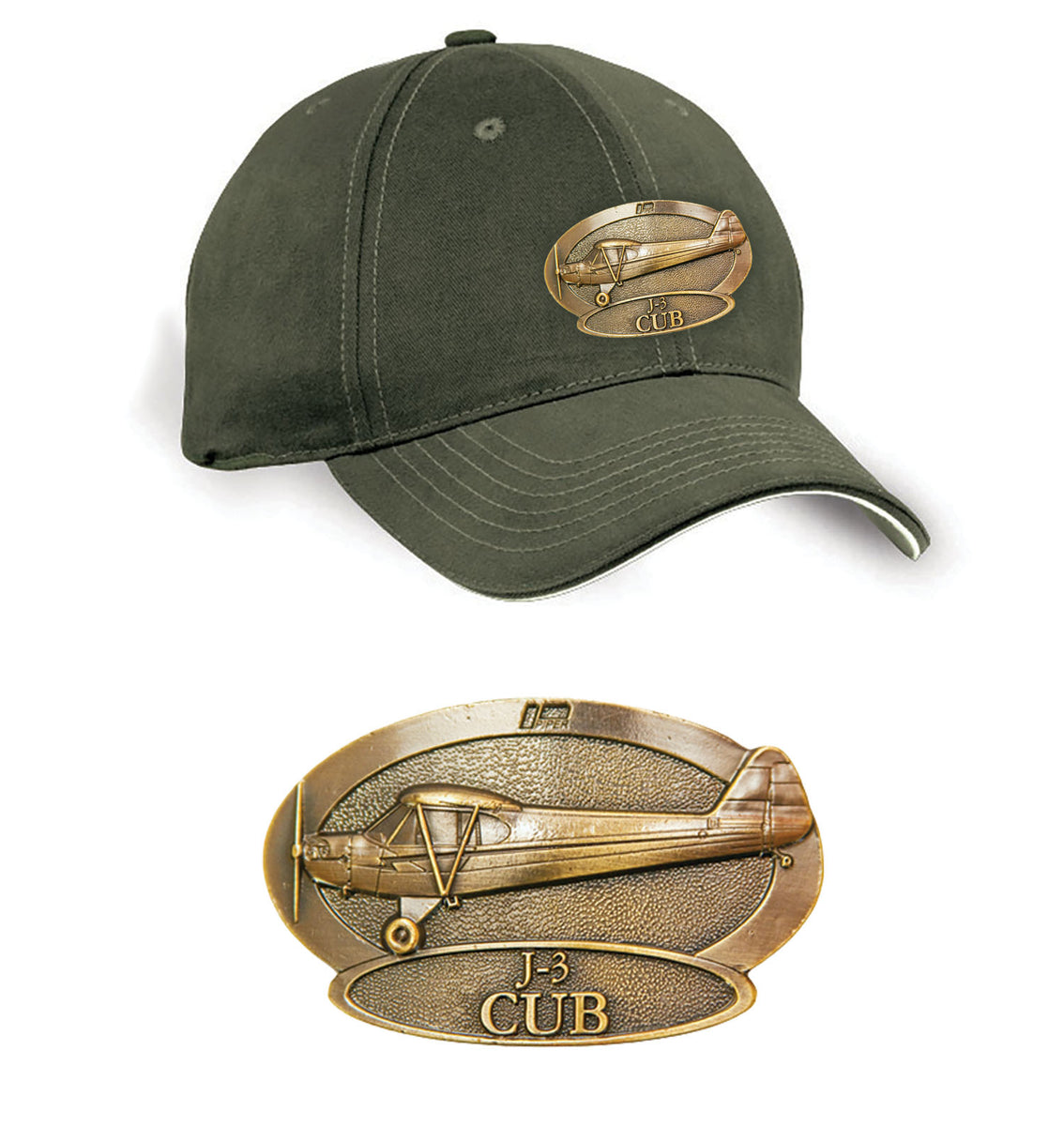 J-3 Piper Cub Brass Cap – Labusch Skywear Inc.