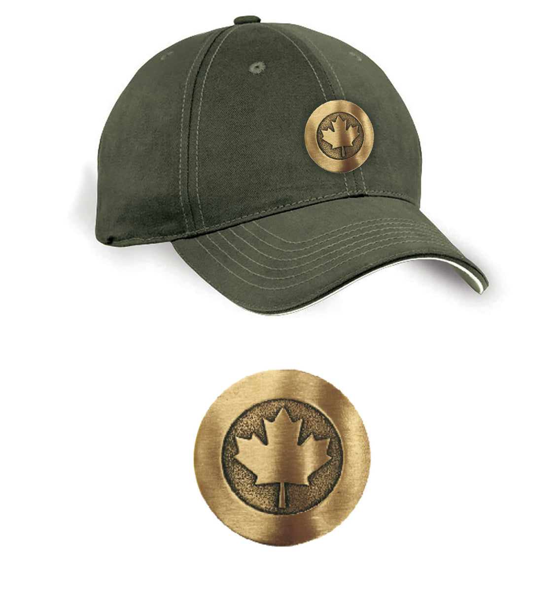 RCAF Modern Roundel Brass Cap – Labusch Skywear Inc.