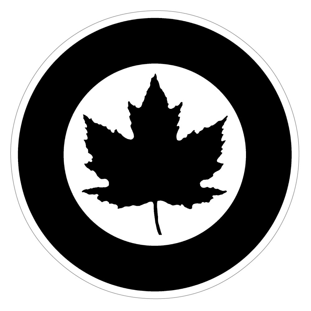 RCAF Classic Roundel Sticker (Black) – Labusch Skywear Inc.